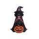 Halloween Labrador Retriever Dog Statue, Large Sitting Dog Figurine ...