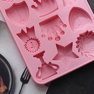 Cake Mold Wide Application NonStick Silicone Cute Crown Shape Pastry ...