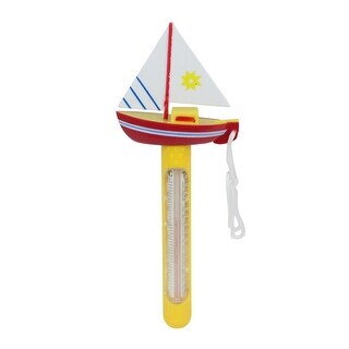 Yellow and Red HydroTools Sail Boat Thermometer for Swimming Pools or ...