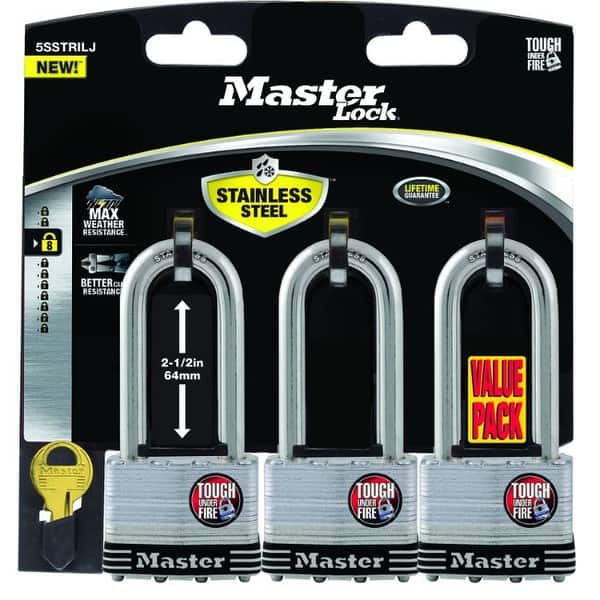 Master Lock 2 in. W Stainless Steel 4-Pin Cylinder Padlock - Bed Bath ...