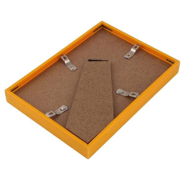 Photos Picture Display Plastic Rectangular Frame Holder Orange 7 Inch ...