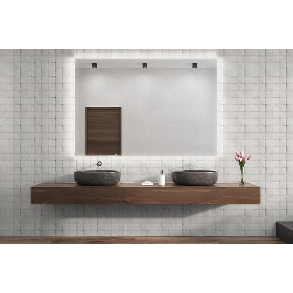 limestone tile bathroom