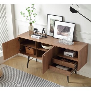 Anti Topple Large Countertop TV Console, Display Cabinet TV Stands - 18 ...