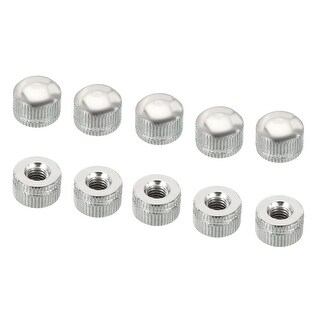 10pcs M6 Acorn Cap Nut Bolt Cover Screw Caps Female Thread Knurled ...