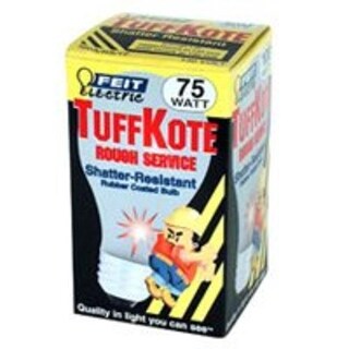 Tuff Kote 75A/RS/TF-130 Rough Service Light Bulbs 75 Watt, Brass Base ...