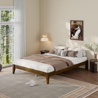 Claremont Modern Laminated Wood Platform Bed Frame - Bed Bath & Beyond ...