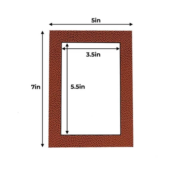 5x7 Mat for 4x6 Photo - Football Texture Matboard for Frames Measuring ...