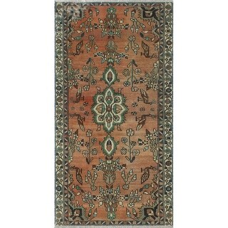 Vintage Distressed Gulmarzhan Rust/Brown Rug - 3'4" x 5'8" - Bed Bath ...