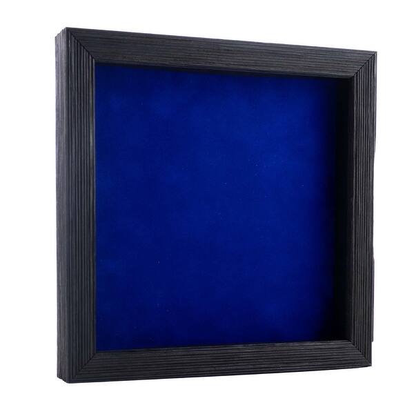 13x13 Shadow Box Frame Barnwood Black Wood | 1" Usable Display Depth ...