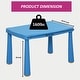 Kids Table,Plastic Children Activity Rectangular Table for School,Home,Play,Reading Dining ...