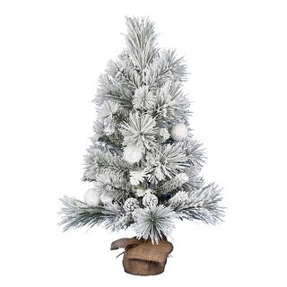 Vickerman 36" Frosted Beacon Pine Artificial Christmas Tree, Unlit ...