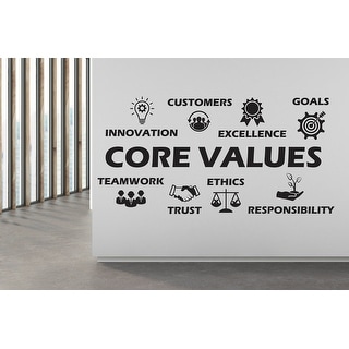 Core Value Wall Decor Customers Wall Decal Trust Teamwork - Bed Bath ...