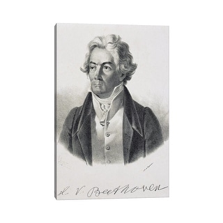 iCanvas "Portrait of Ludwig van Beethoven , German composer and pianist ...