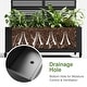 Iron Black Planting Box with Climbing Frame Harold - Bed Bath & Beyond ...