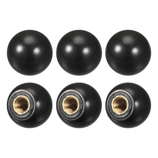 6Pcs Threaded Ball Knobs, M5 Female Thread Thermoset Round Ball Handles ...