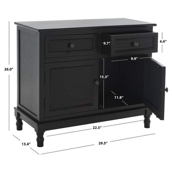 SAFAVIEH Tate 2-Drawer 2 Door Sideboard - 29.5"Wx13.4"Lx26"H - Bed Bath ...