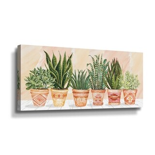 Aztec Potted Plants In A Row Gallery Wrapped Canvas - Bed Bath & Beyond ...