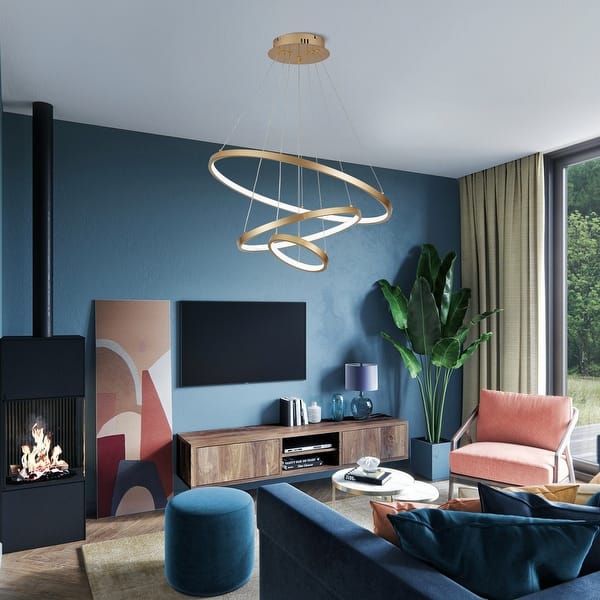 Modern 3-Light LED Integrated Chandelier - On Sale - Bed Bath & Beyond ...