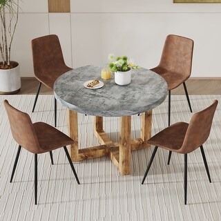 Dining Table Made of MDF Tabletop And Wooden MDF Table Legs - Bed Bath ...