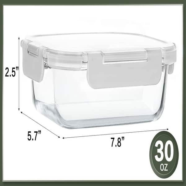 10 Packs 30 oz Glass Meal Prep Containers - Bed Bath & Beyond - 39080040