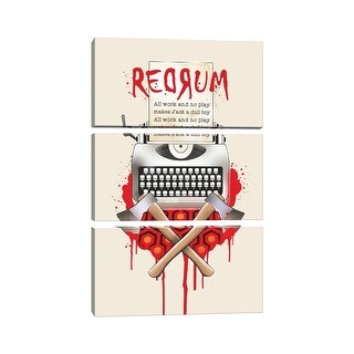 iCanvas "The Shining Redrum Art" by 2Toastdesign 3-Piece Canvas Wall ...