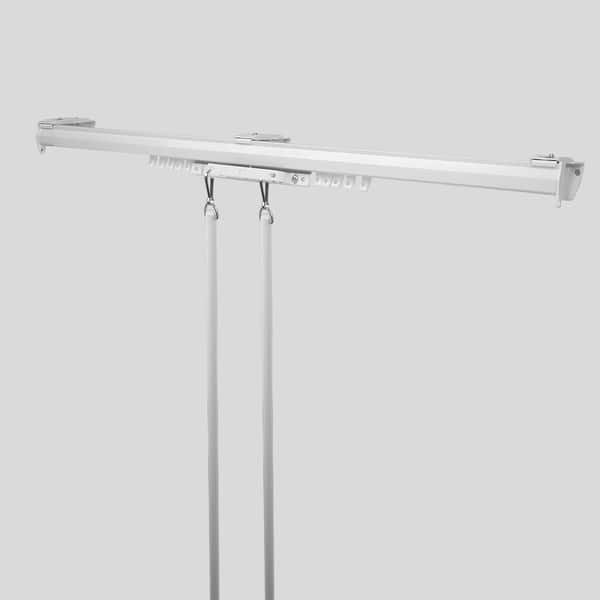 InStyleDesign Baton Draw White Traverse - Bed Bath & Beyond - 32327059