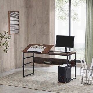 Home Office Large Draft Drawing Table with Tiltable board and Bottom ...