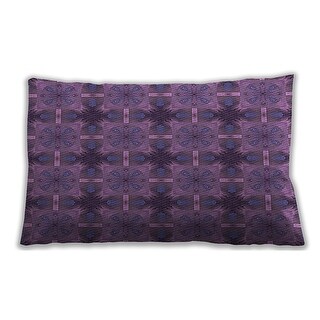 Ahgly Company Patterned Indoor-Outdoor Purple Jam Purple Lumbar Throw ...