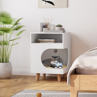 Cat House Cat Condo Cat Box Pet Home Furniture Hidden Cat Table - Bed ...