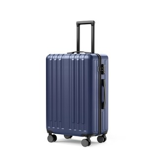 24-inch checked luggage with 360°Spinner Wheels Suitcases with Hard ...