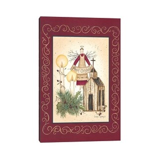 iCanvas "Merry Christmas Angel" by Linda Spivey Canvas Print - Bed Bath ...
