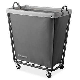 Commercial Large Rolling Canvas Bin Laundry Hamper on Wheels Gray - Bed ...