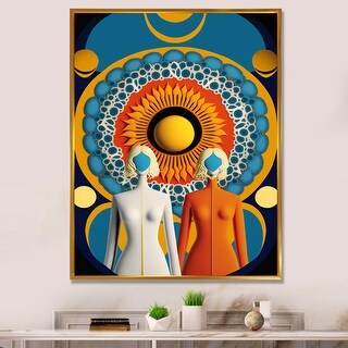 Designart "Goddess Oracle Efflorescence I" Modern Abstract Framed ...
