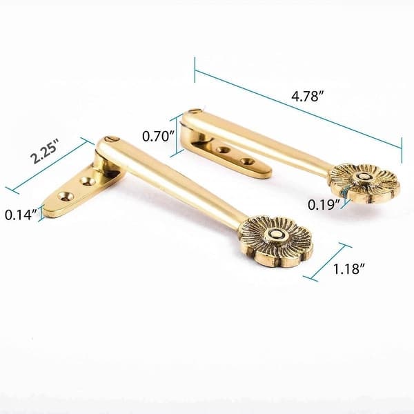 Stair Carpet Runner Holder Clips 5" Decorative Floral Design Clips ...
