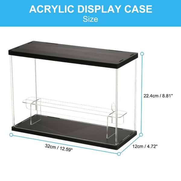 2 Tier Acrylic Counter-Top Display Case with LED Lights For ...