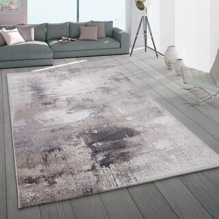 Abstract Area Rug with Modern Color Pattern in Beige Grey - Bed Bath ...