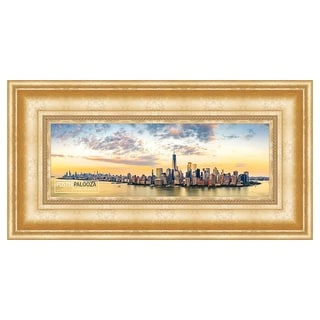 40x13.5 Traditional Gold Complete Wood Panoramic Frame with UV Acrylic ...