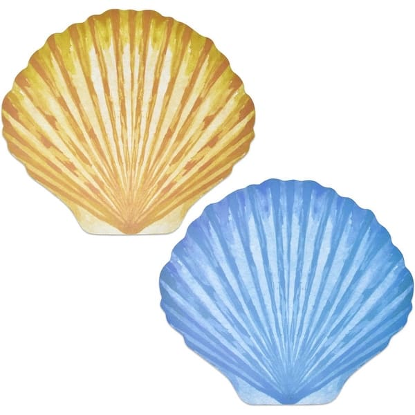 Disposable Coastal Scallop Sea Shell Shaped Table Mat - Bed Bath ...