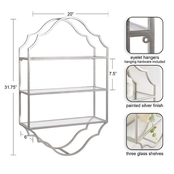 Kate and Laurel Leanna Tiered Wall Shelf - Bed Bath & Beyond - 40891636