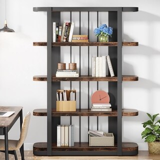 Heavy-Duty 5-Tier Bookcase and Bookshelves with Thickened Boards ...