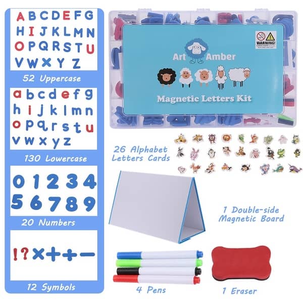 Magnetic Letters Set - Classroom Educational Alphabet Magnets Kit - Bed ...