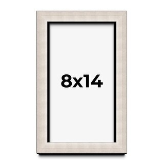 8x14 Shadow Box Frame Silver Real Wood Contemporary Shadowbox Display ...