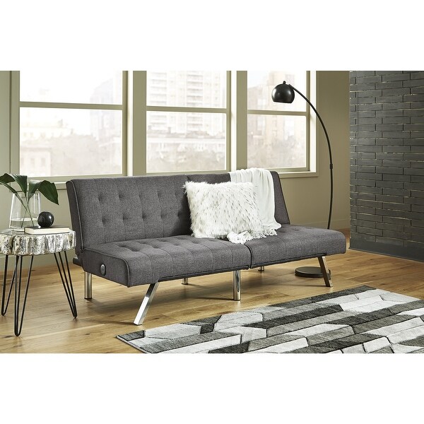 Signature Design byundefinedAshley Sivley Contemporary Flip Flop Armless Sofa Gray 72 W x 37 D x 32 H Bed Bath Beyond 32922937