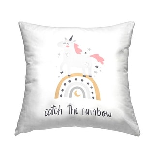 Stupell Catch The Rainbow Phrase Printed Throw Pillow by LSR Design ...
