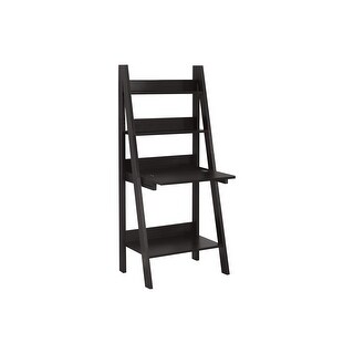 61"h Leaning Ladder Style Computer Desk with Middle Sliding Workspace ...