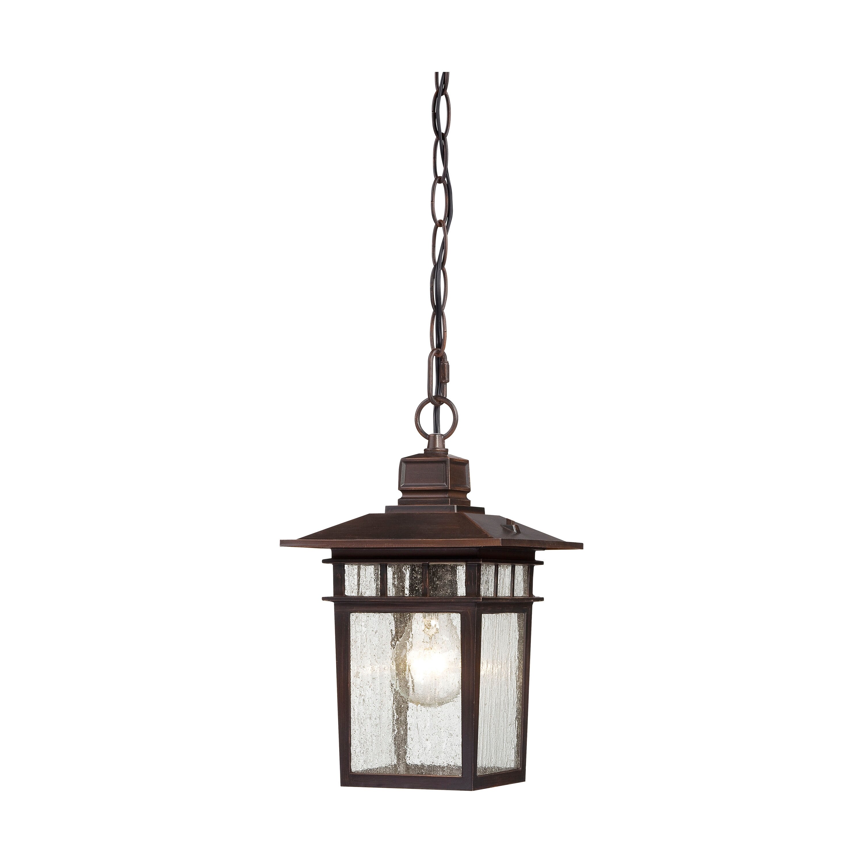 Nuvo Cove Neck 1-light Rustic Bronze 12-inch Hanging Fixture - Rustic ...