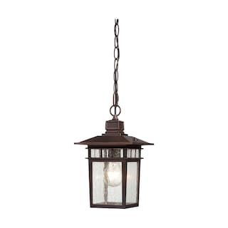 Nuvo Cove Neck 1-light Rustic Bronze 12-inch Hanging Fixture - Rustic ...
