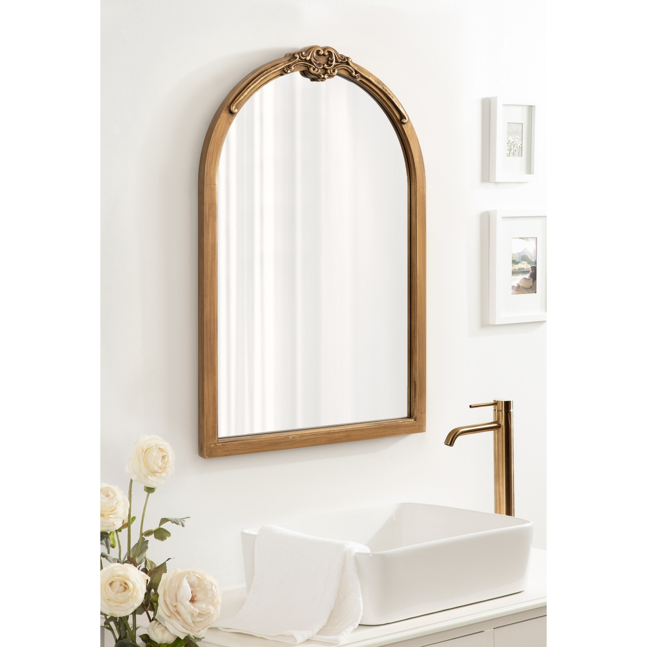 Kate and Laurel Palmer Wood Arch Mirror - 24x36 - On Sale - Bed Bath ...