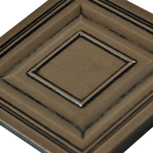Bronze Custom Metal Insert Accent Decor Tile 2x2 (8 pack) - Bed Bath ...
