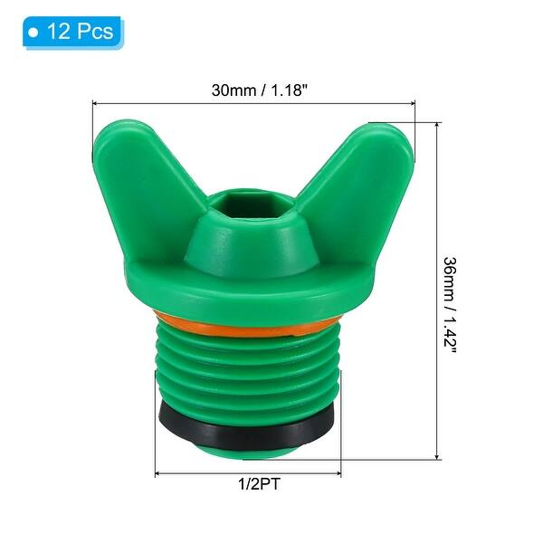 PPR Pipe Fitting End Cap, 12Pcs Butterfly Male Water Tubing Stopper ...